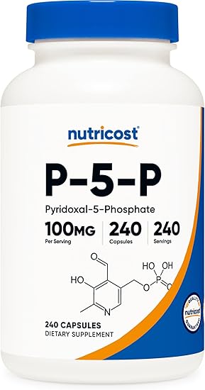 Amazon.com: Nutricost P5P Vitamin B6 Supplement 100mg, 240 Capsules ...