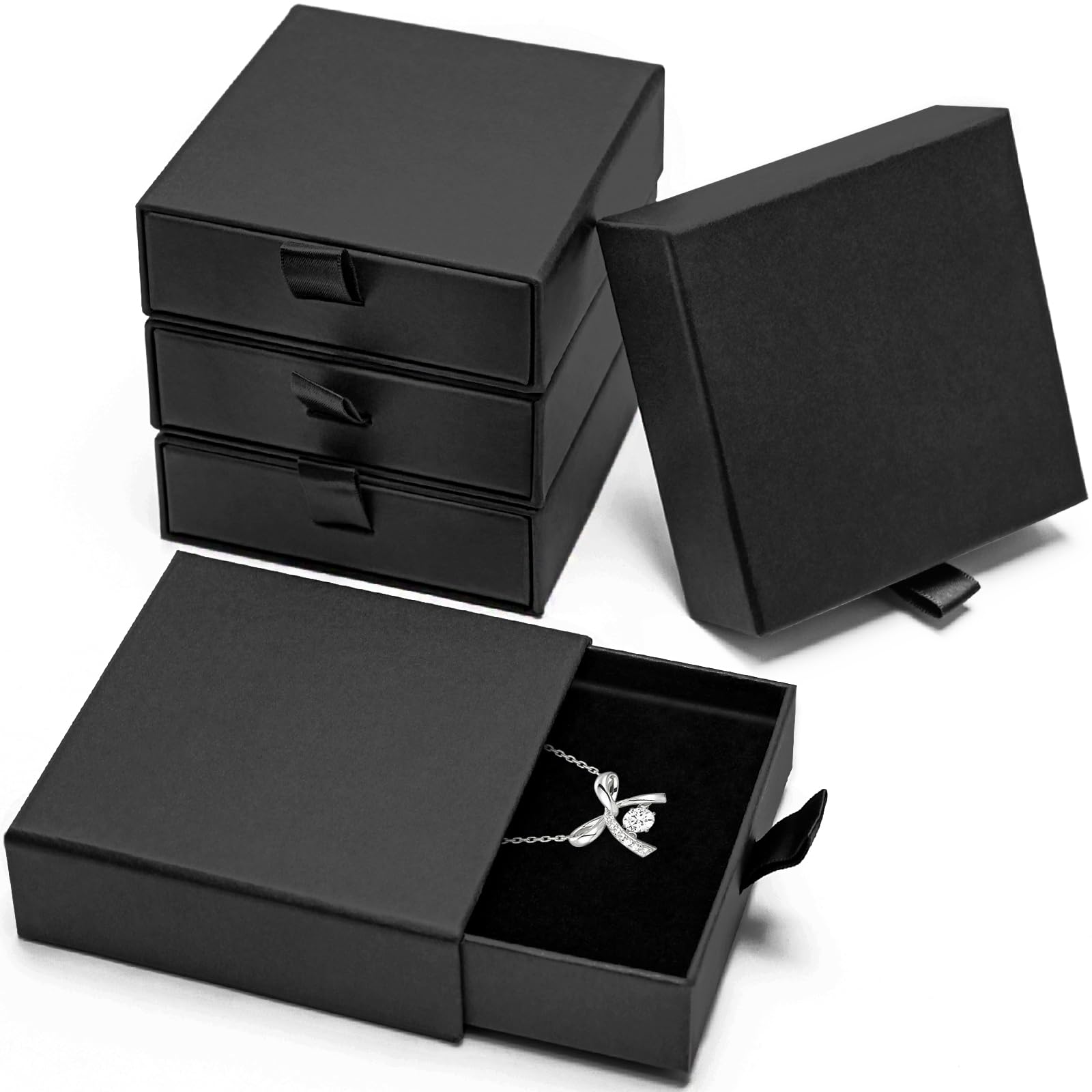 Amazon.com: Mirgrmle Jewelry Gift Boxes, 5 Pack 3.5×3.5x1 Inch Small ...