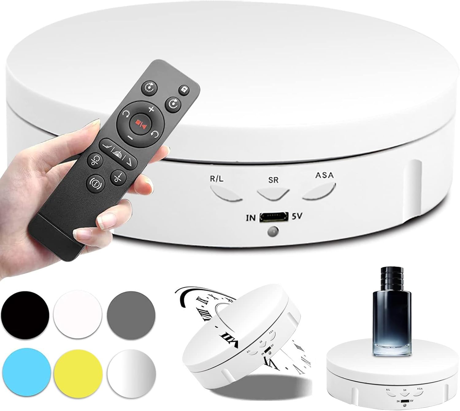 Amazon.com: Fun Gift Motorized Rotating Display Stand, 360 Degree ...