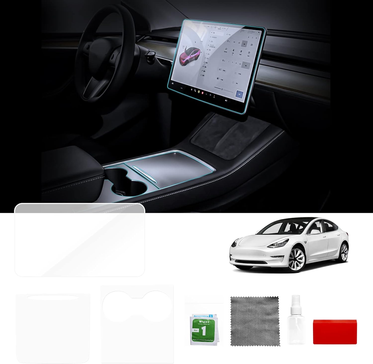 Amazon.com: Car Navigation Tempered Glass Touch Screen Protector ...