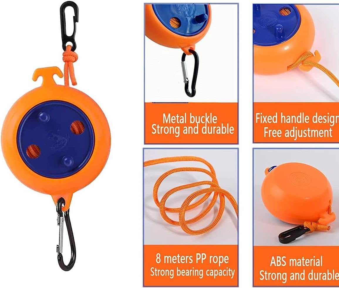 Verve Jelly Washing Line, 8 Meters Travel Clothesline Retractable Laundry Rope For Indoor ...