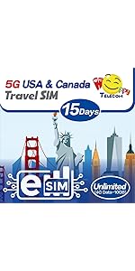 Amazon.com: Happy USA and Canada 30 Days Unlimited Data 15GB High-Speed Data : Cell Phones ...