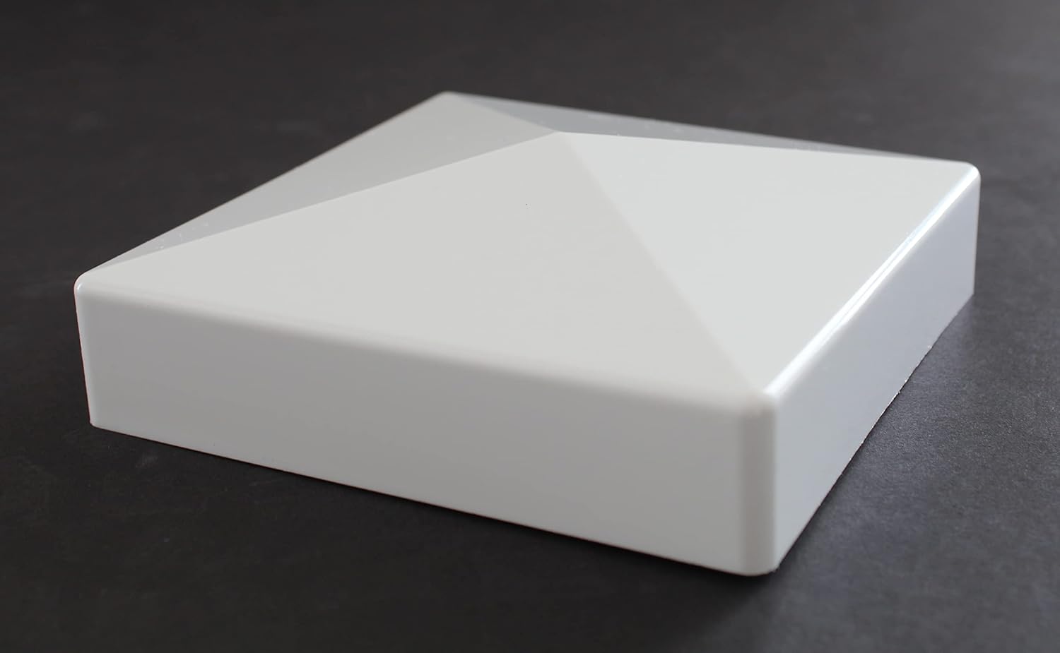 Buy True 5x5 (127mm x 127mm) Plastic Pyramid Vinyl Fence Post Cap Black ...