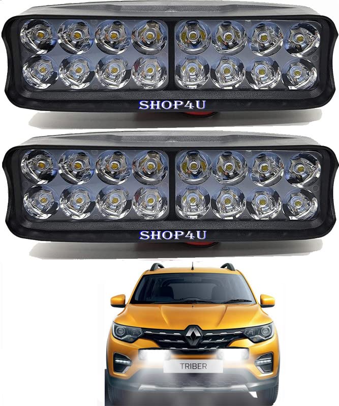 SHOP4U Imported 16 LED Fog Light High Power, Heavy clamp and Strong ABS ...