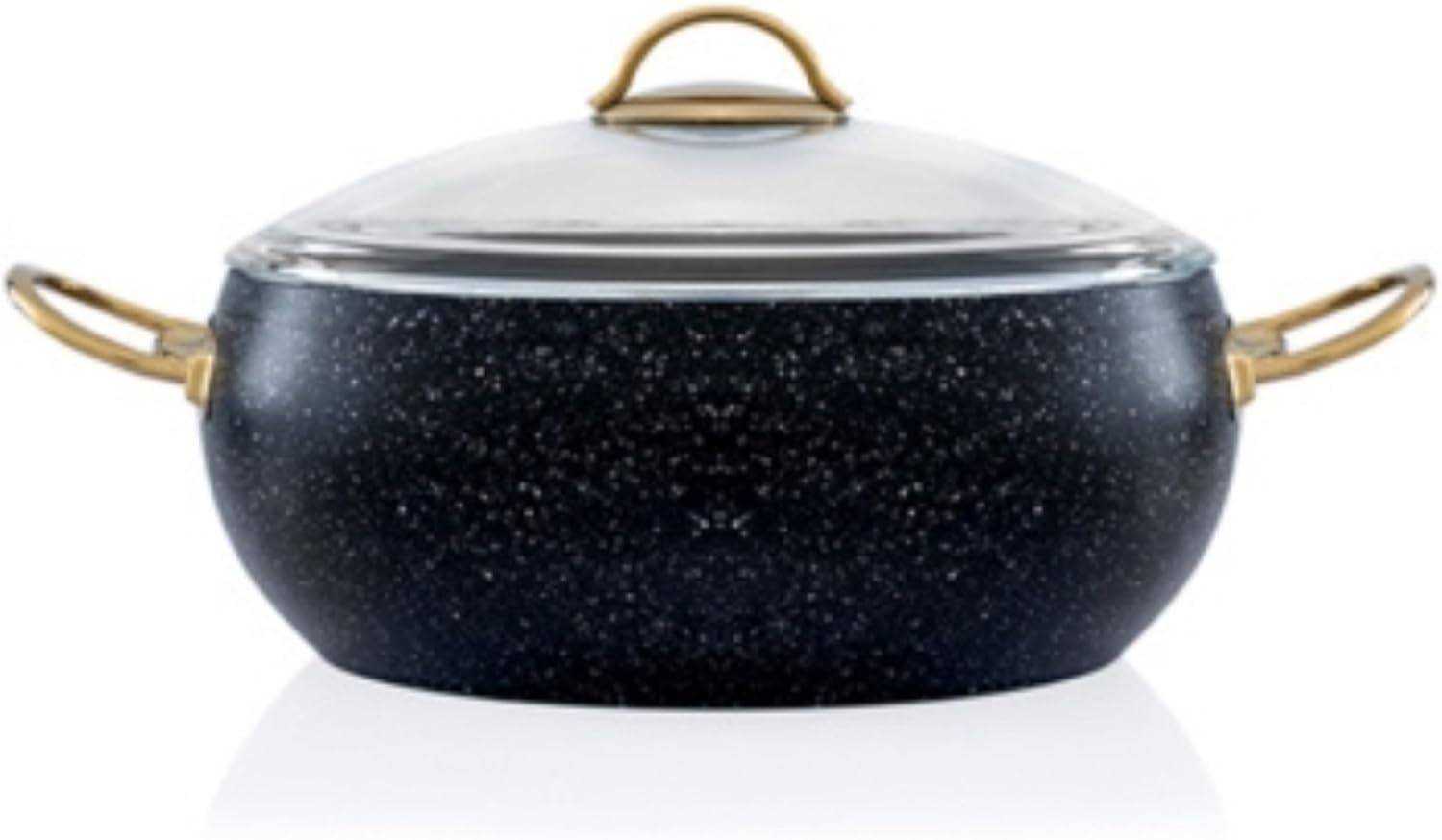 Amazon.com: Acar Nostalgia Black Deep Pasta Pot/Stockpot with Glass Lid ...