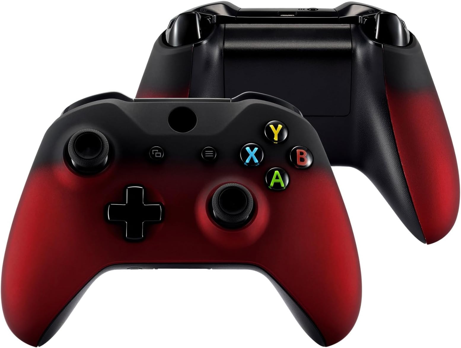 eXtremeRate® Shadow Red Soft Touch Faceplate Cover, Front Housing Shell ...