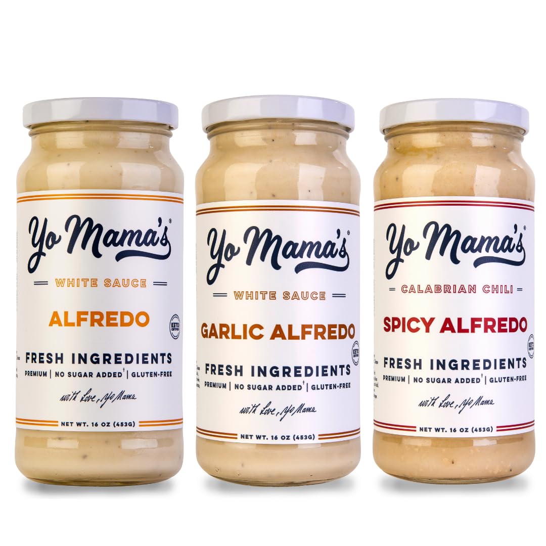 Snapklik.com : Yo Mamas Foods Gourmet Keto Alfredo Pasta Sauces Variety ...
