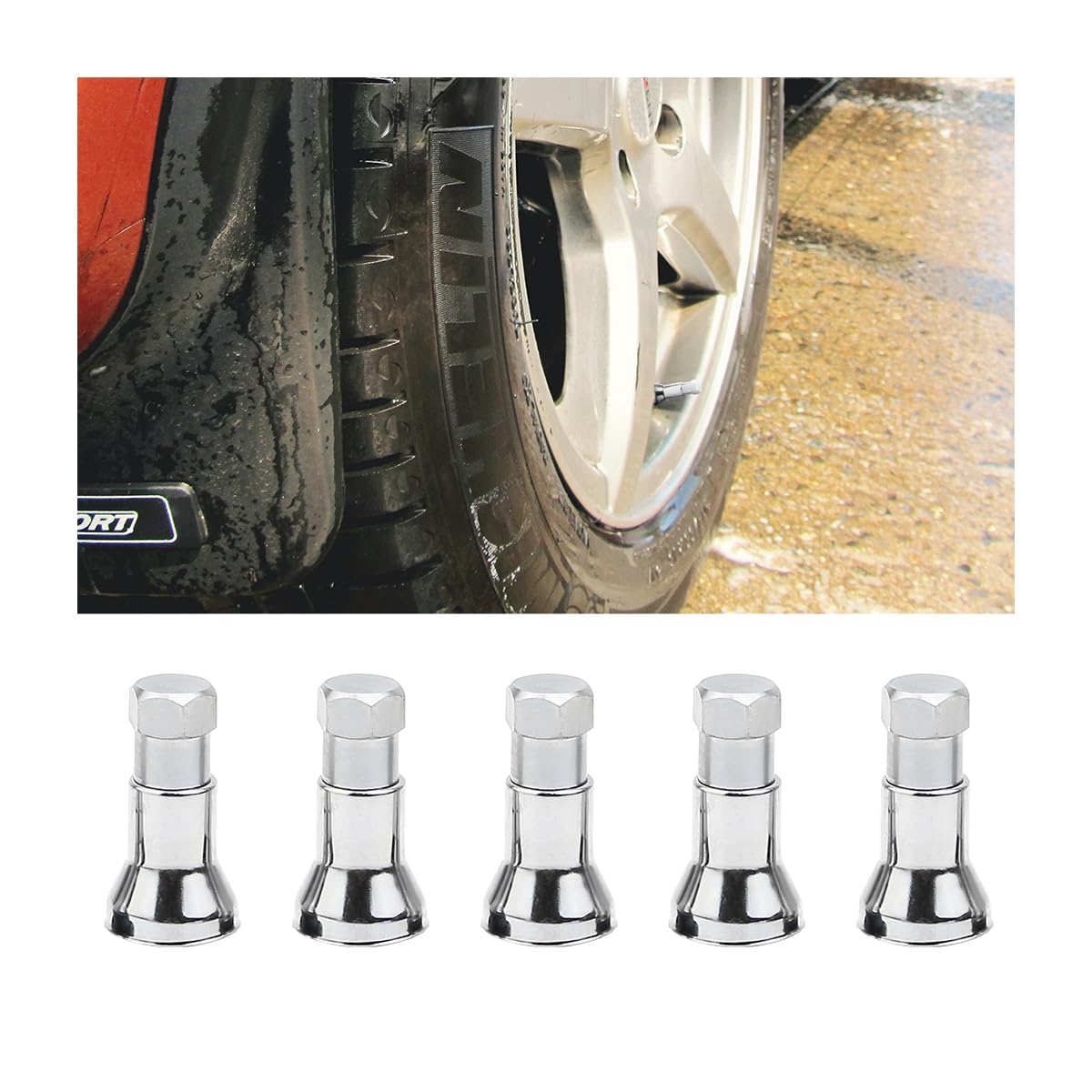 Amazon.com: zipelo Valve Stem, Premium Aluminum Alloy Automobile Cover ...