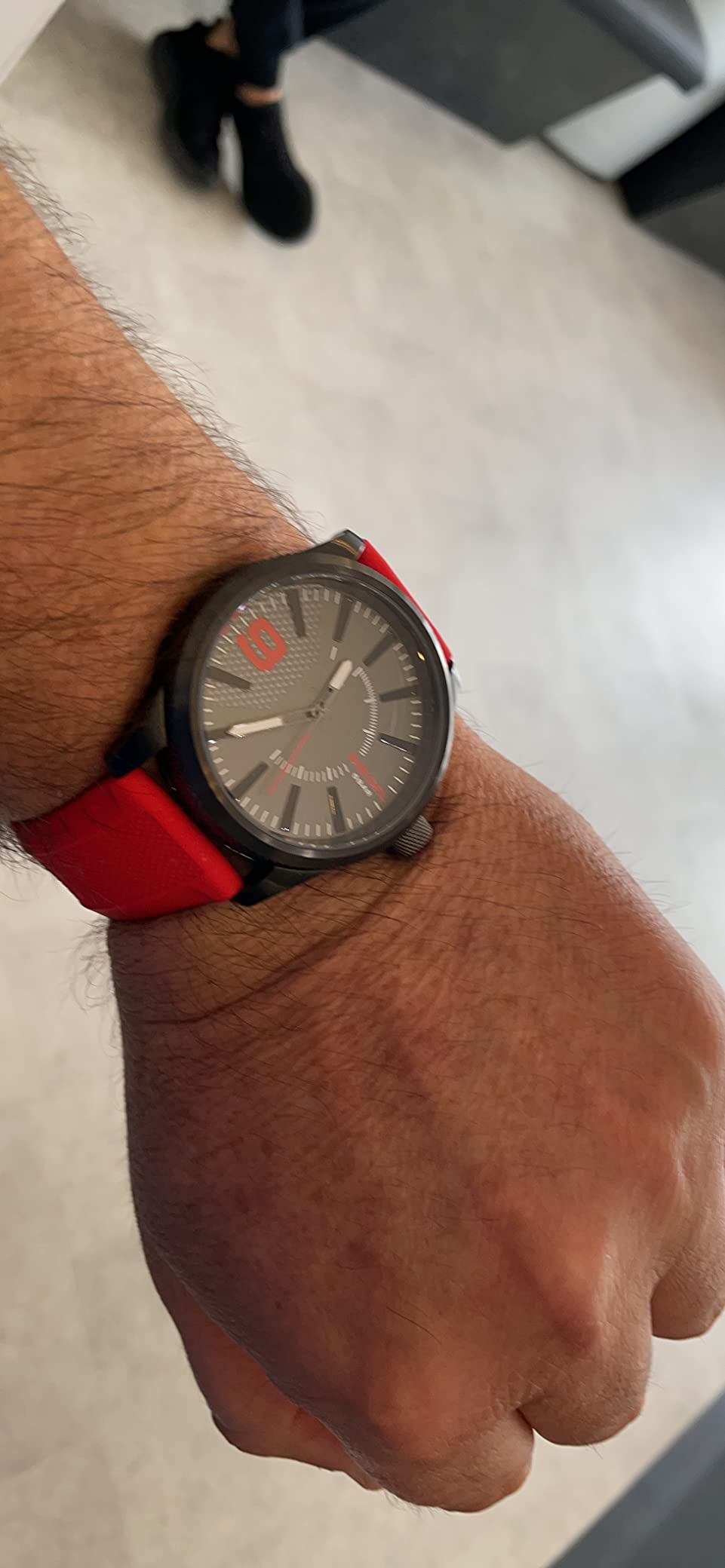 Diesel Watch for Men Rasp, Three Hand Movement, 46 mm Black Stainless ...
