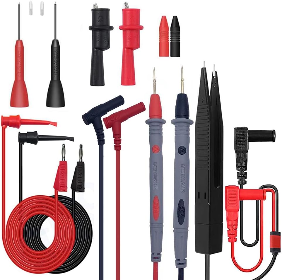 Proster Multimeter Leads Kit 23 in 1 Test Leads with Alligator Clips ...