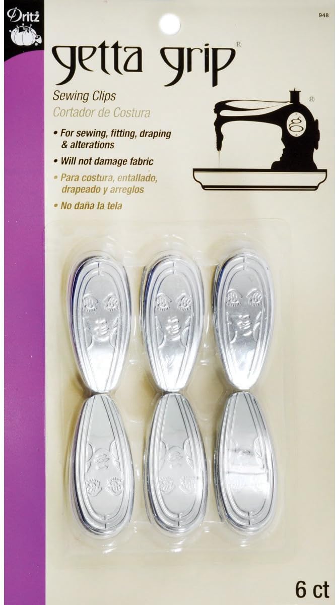 Amazon.com: Dritz Getta Grip Sewing Clips, Silver, 6 : Tools & Home ...
