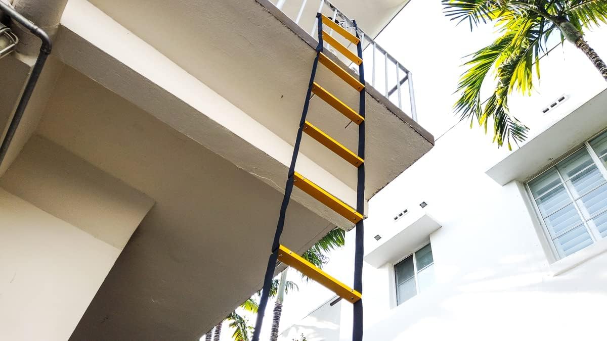 Snapklik.com : Fire Escape Rope Ladder 4 Story 32ft & Heavy Duty ...