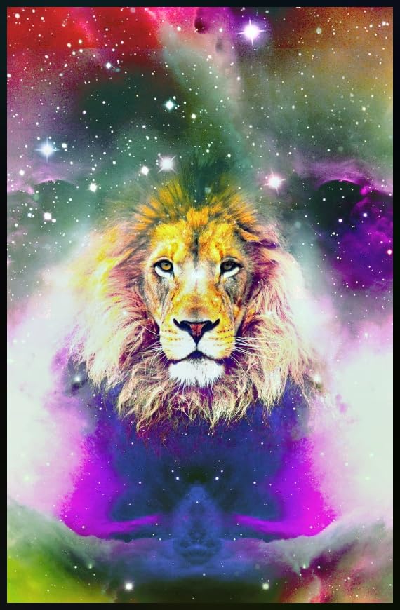 Animals Poster 'Great Lion - Infographic Element' Paper Poster Printed ...