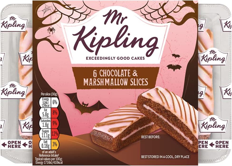 Mr Kipling 6 Chocolate & Marshmallow Slices, 180g : Amazon.co.uk: Grocery