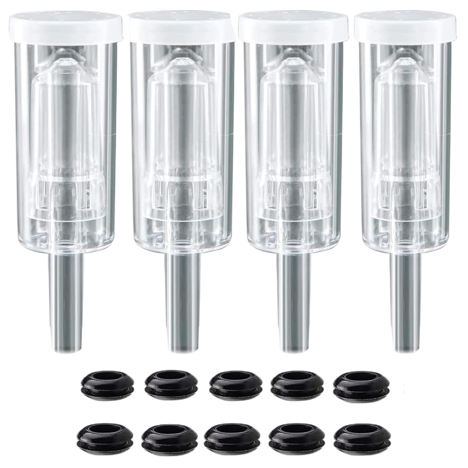 Amazon.com: 3 Piece Airlock 4 Pack with Grommets for Brewing Wine ...