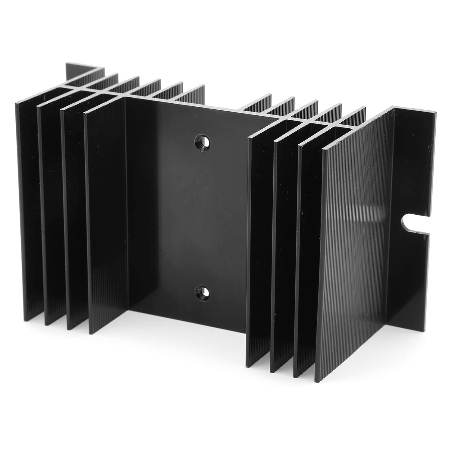 GUMIFA Aluminum Heat Sink SSR Dissipation for Single Phase Solid State Relay 10A-100A Black ...
