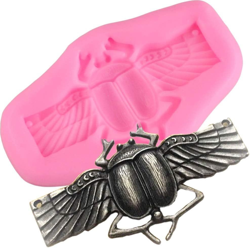 Amazon.com: 3D Scarab Beetle Insect Silicone Mold for DIY Cupcake Cake ...