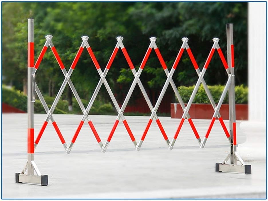 Amazon.com: Mobile Concertina Safety Barrier Retractable Security Gate ...