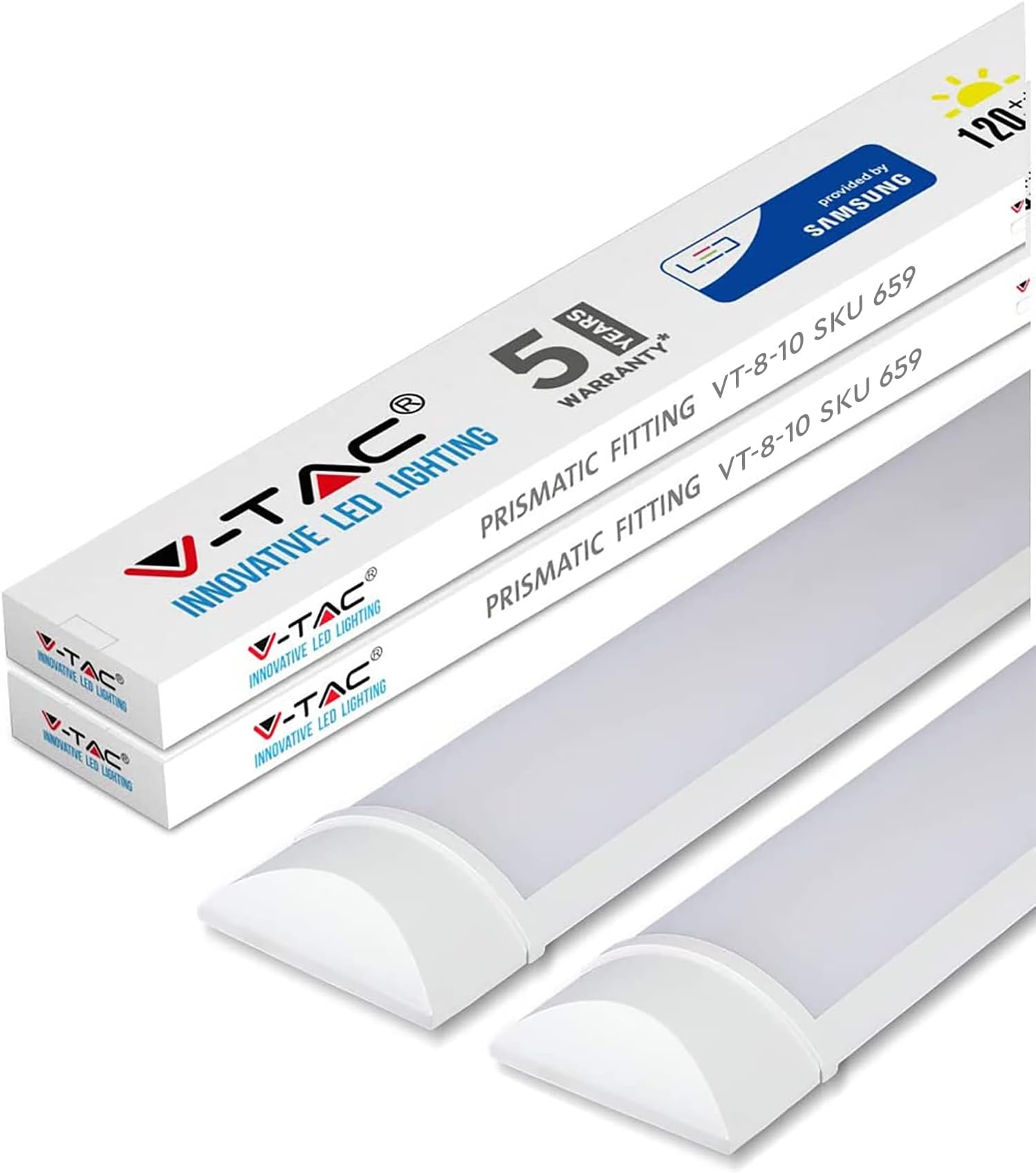 V-TAC LED Batten Light | 10W 1Ft LED Tube Lights 3000K Warm White ...