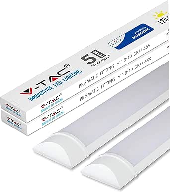 V-TAC LED Batten Light | 10W 1Ft LED Tube Lights 3000K Warm White ...