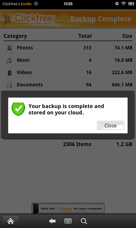 Clickfree Mobile Backup - App on Amazon Appstore