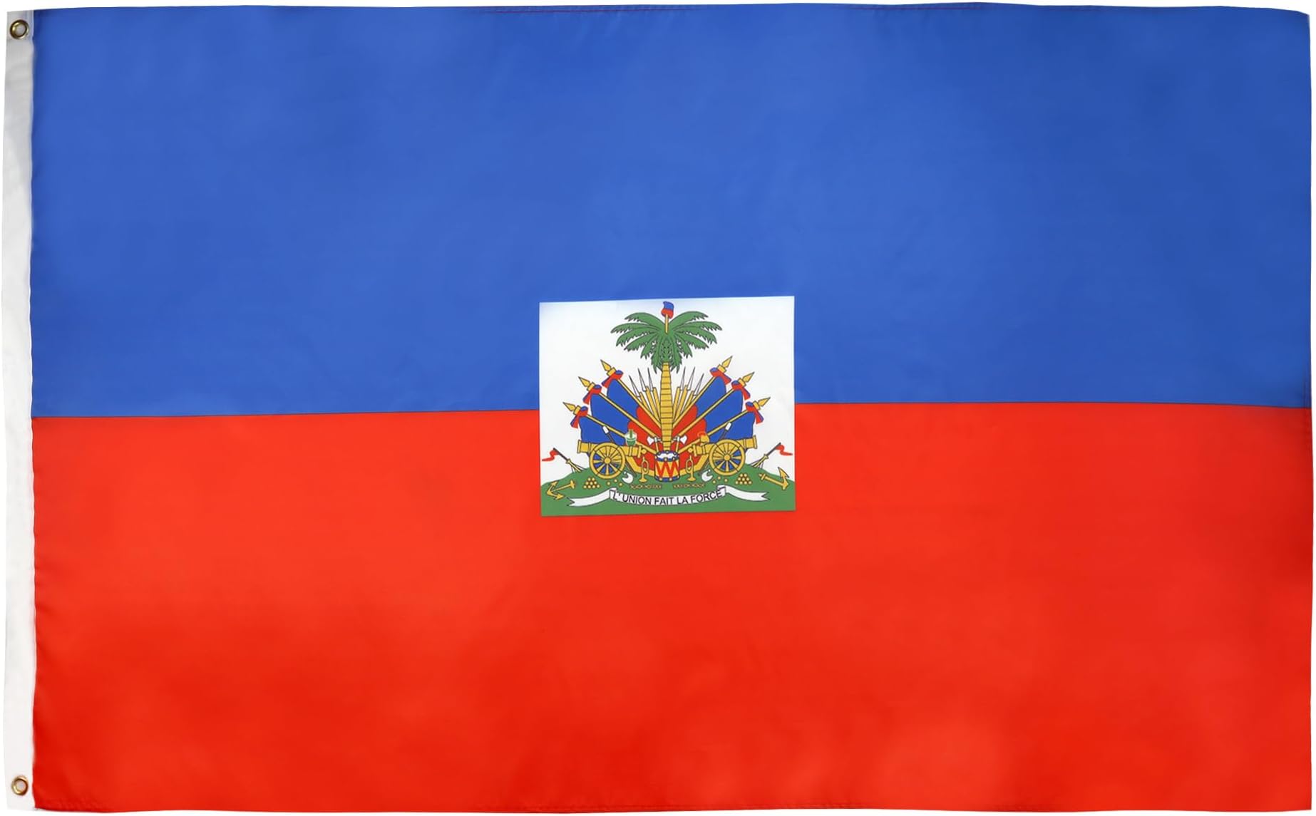 Amazon.com : DMSE Haiti Flag 2X3Ft Foot 100% Polyester 100D Flag ...
