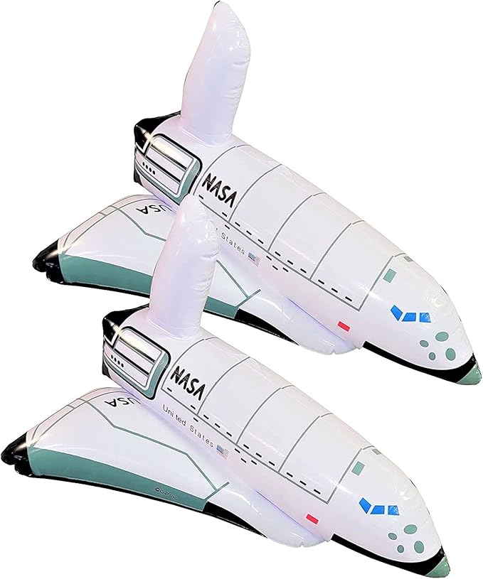 Amazon.com: Zugar Land Awesome Large Inflatable Space Shuttle Astronaut ...