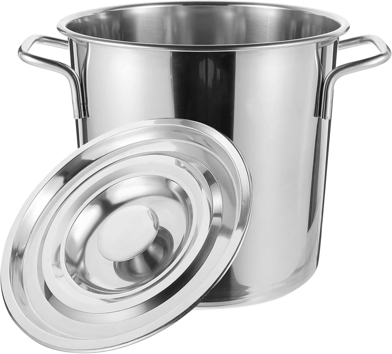 Amazon.com: CALLARON Stainless Steel Stockpot 7.8x10.6inch Large Soup ...
