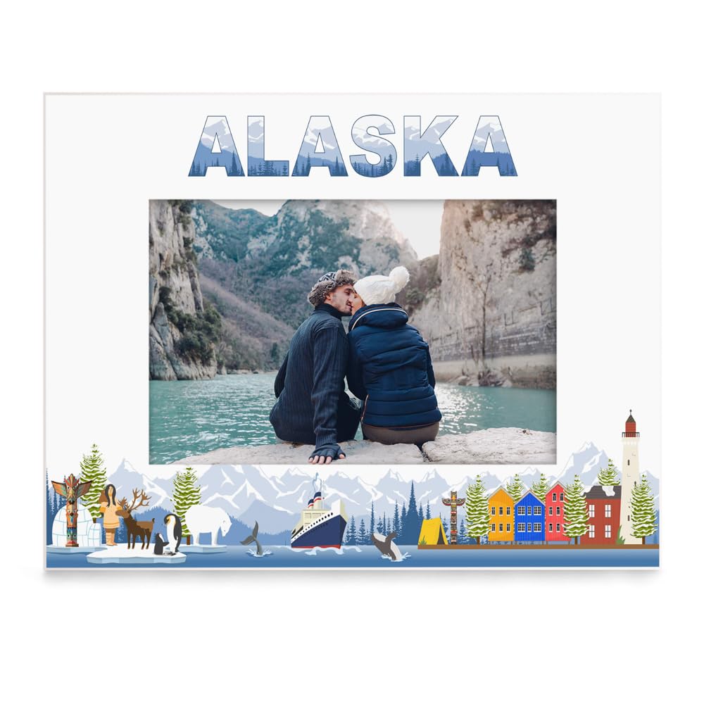 Amazon.com - KATE POSH Alaska Picture Frame. Family Vacations ...