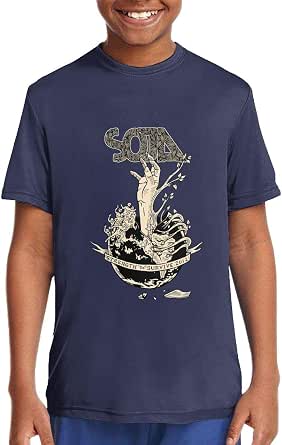 Amazon.com: SOJA Band Young Boys Tees Art Design Round Neck Tee XL Navy ...