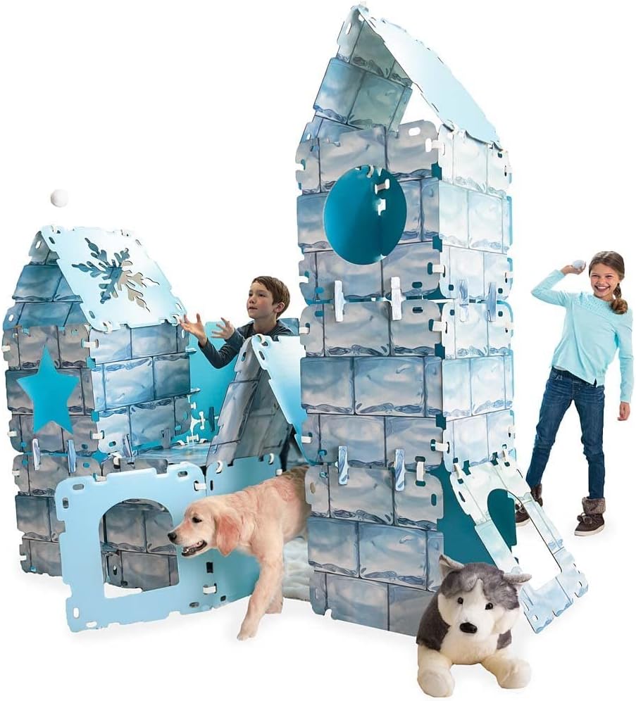 Amazon.com: HearthSong 32 Panel Igloo Style Fantasy Forts Indoor Fort ...