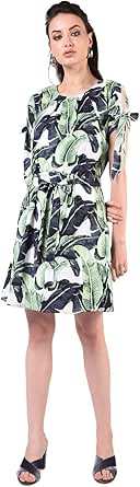 One Piece Mini Dress for Women Printed Summer Wear Knee Lenght Floral A ...