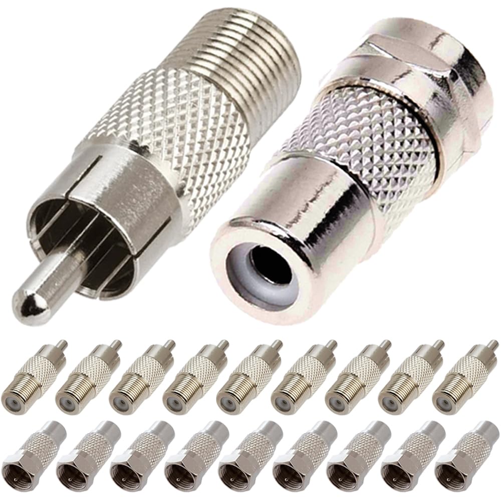 Amazon.com: DKARDU RCA Male to F Female Adapter & RCA Female to F Male ...