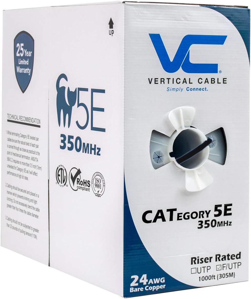 Amazon.com: Direct Burial/Outdoor Rated Cat5e Black Ethernet Cable ...