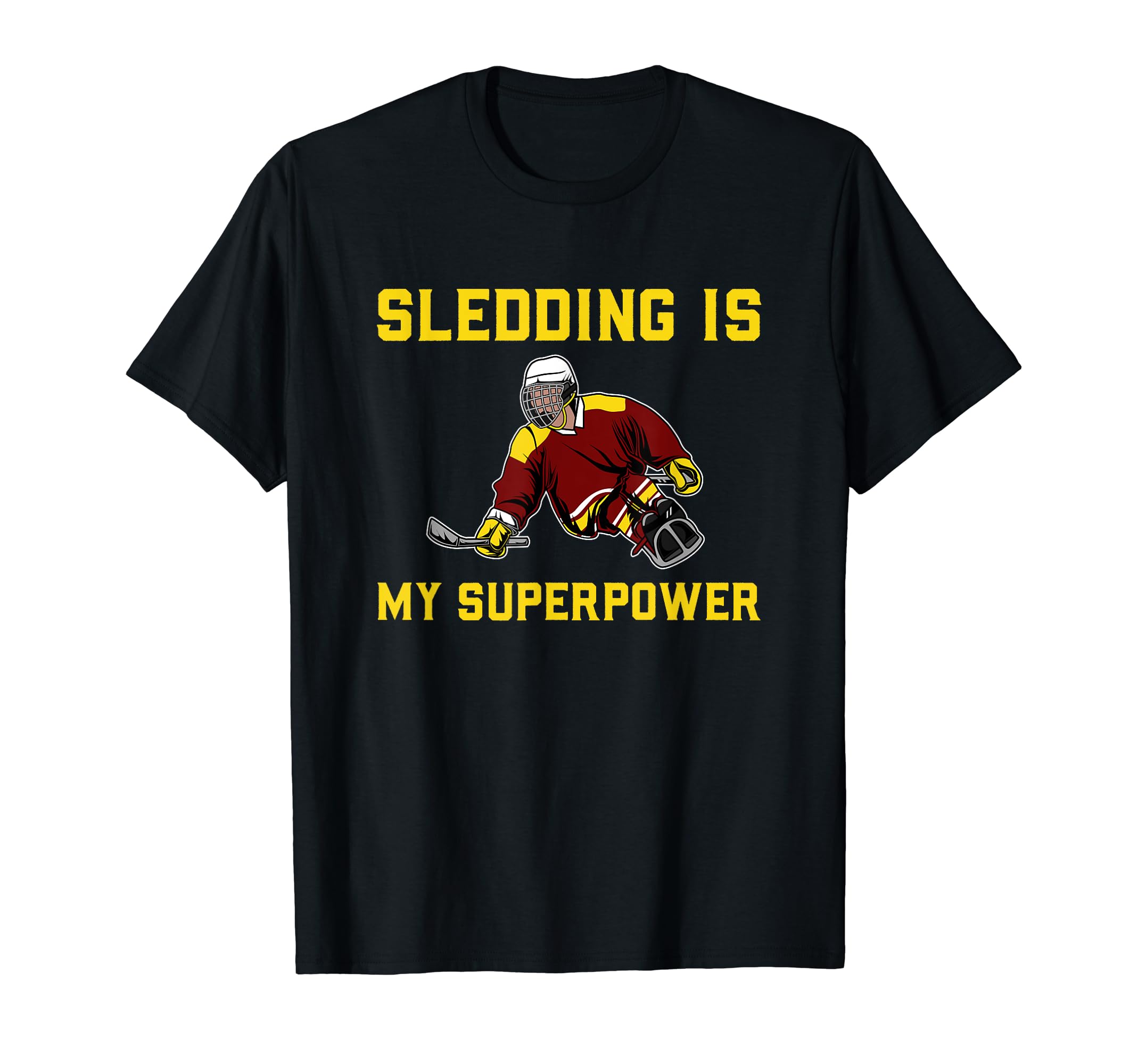 Amazon.com: Wheelchair Ice Sled Hockey Handicap Sport Disabled Player T ...
