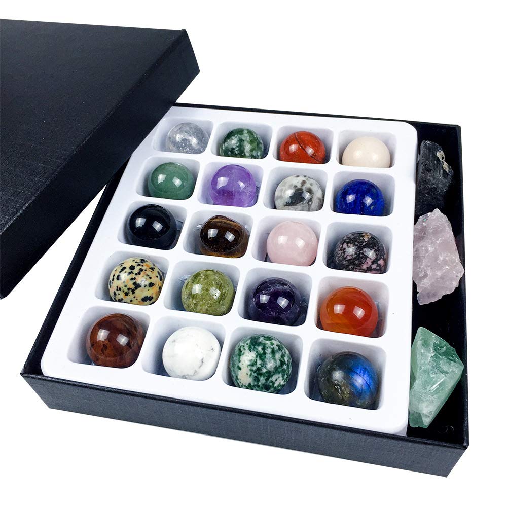 Amazon.com: Nuote Crystal Gift Kit for Chakra Balancing Therapy Crystal ...