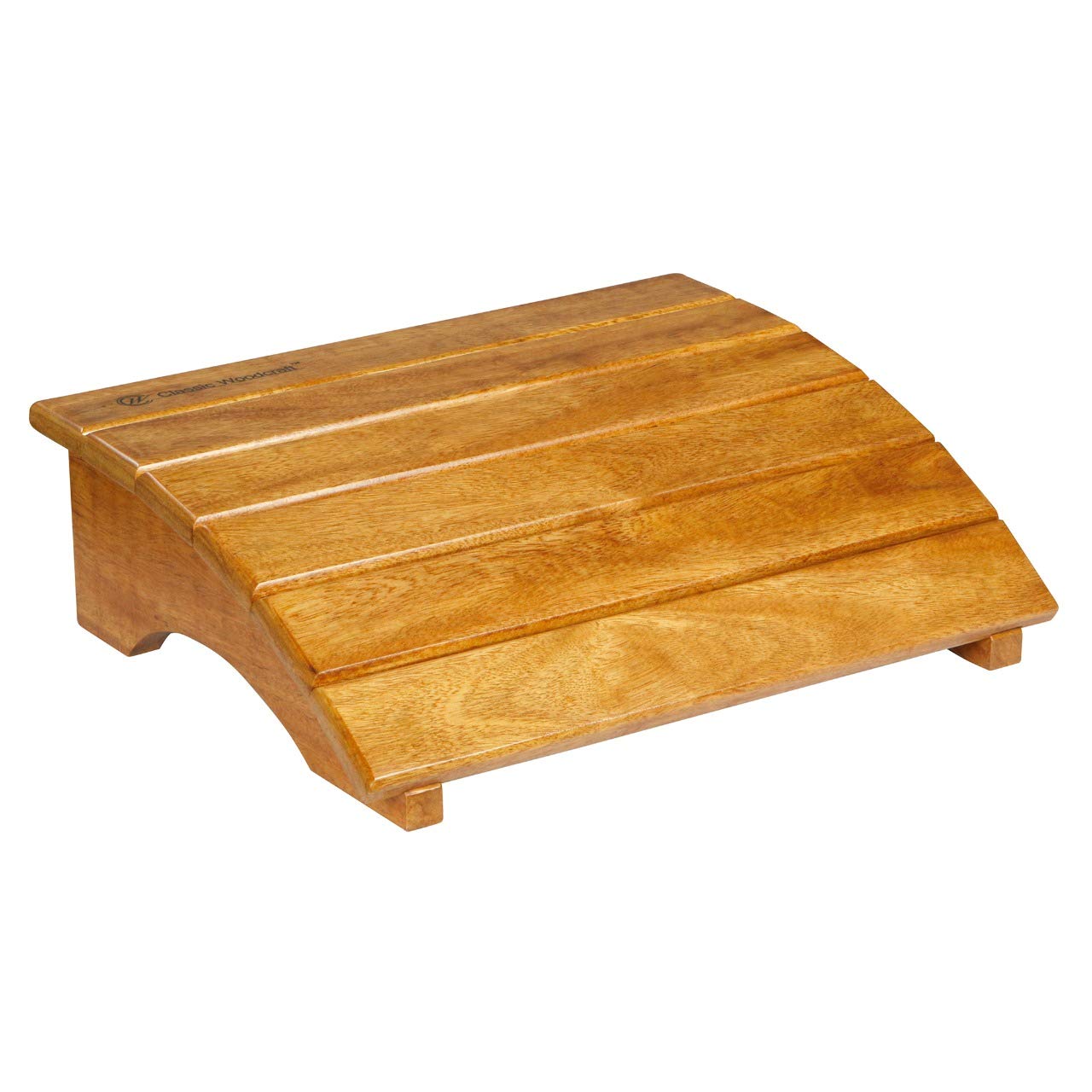 Classic Woodcraft wooden footrest, foot stool, Ergonomic design made of ...