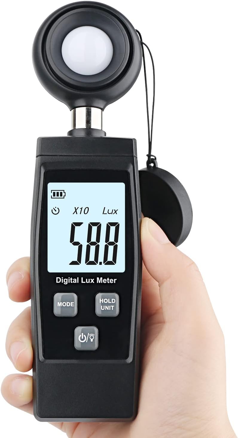 Amazon.com : Light Meter, XRCLIF Handheld Lux Meter for Ambient Light ...