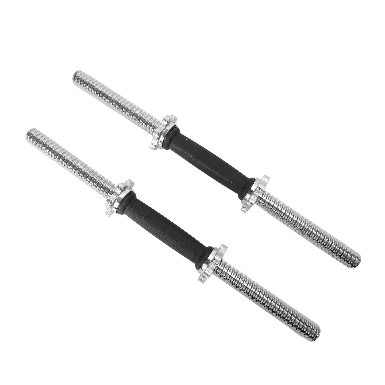 Threaded Dumbbell Rubber Handles 1 Inch Pair, 14" Adjustable Dumbbell ...