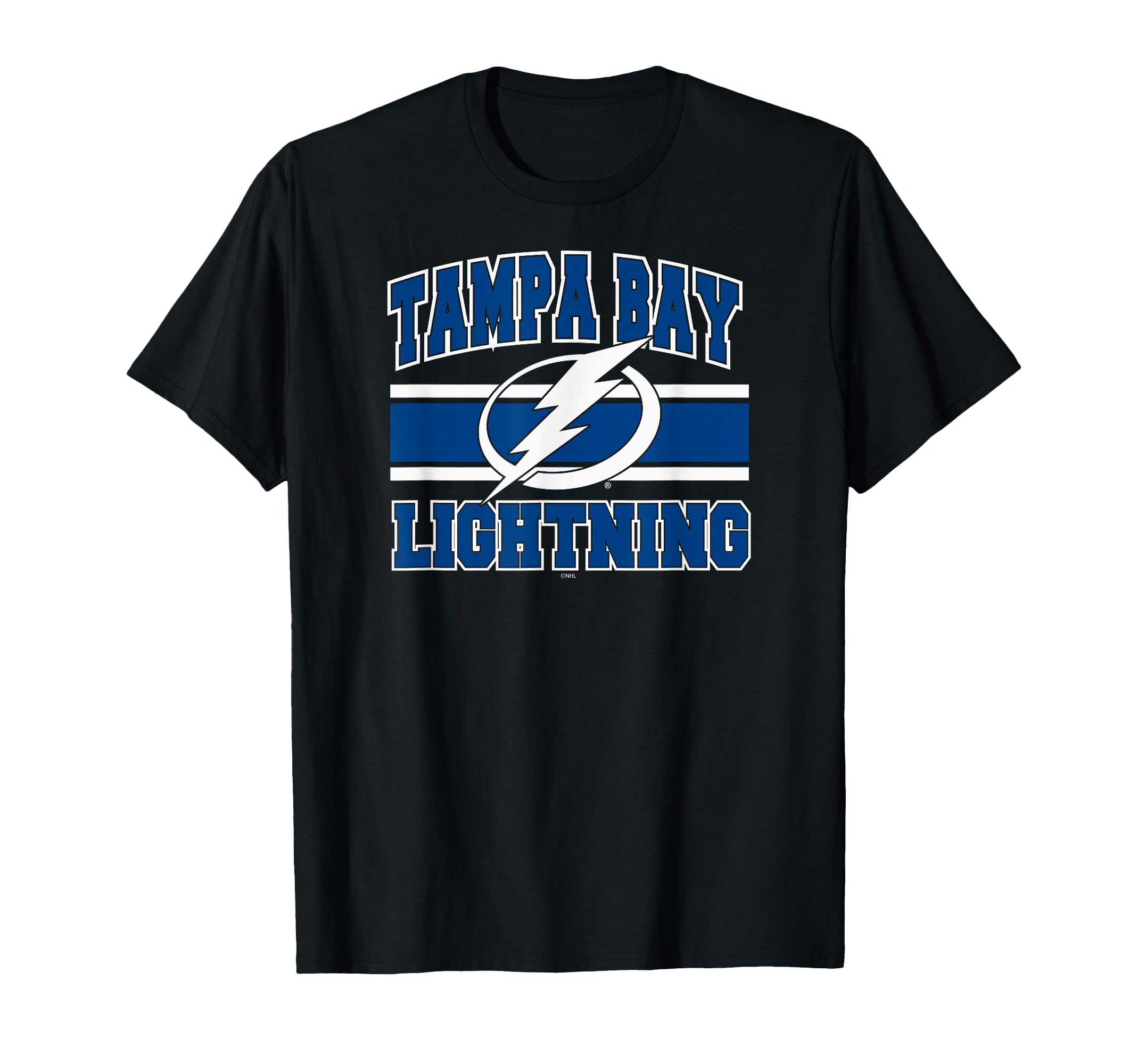 Amazon.com: Tampa Bay Lightning Stripe Black Officially Licensed T ...