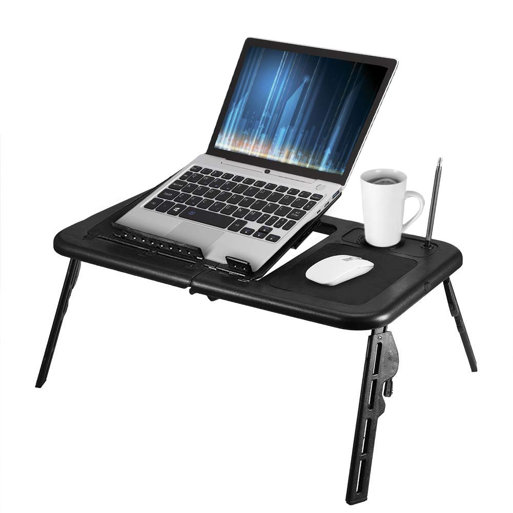 Buy Adjustable Laptop Table, Portable Folding Laptop Desk Computer ...