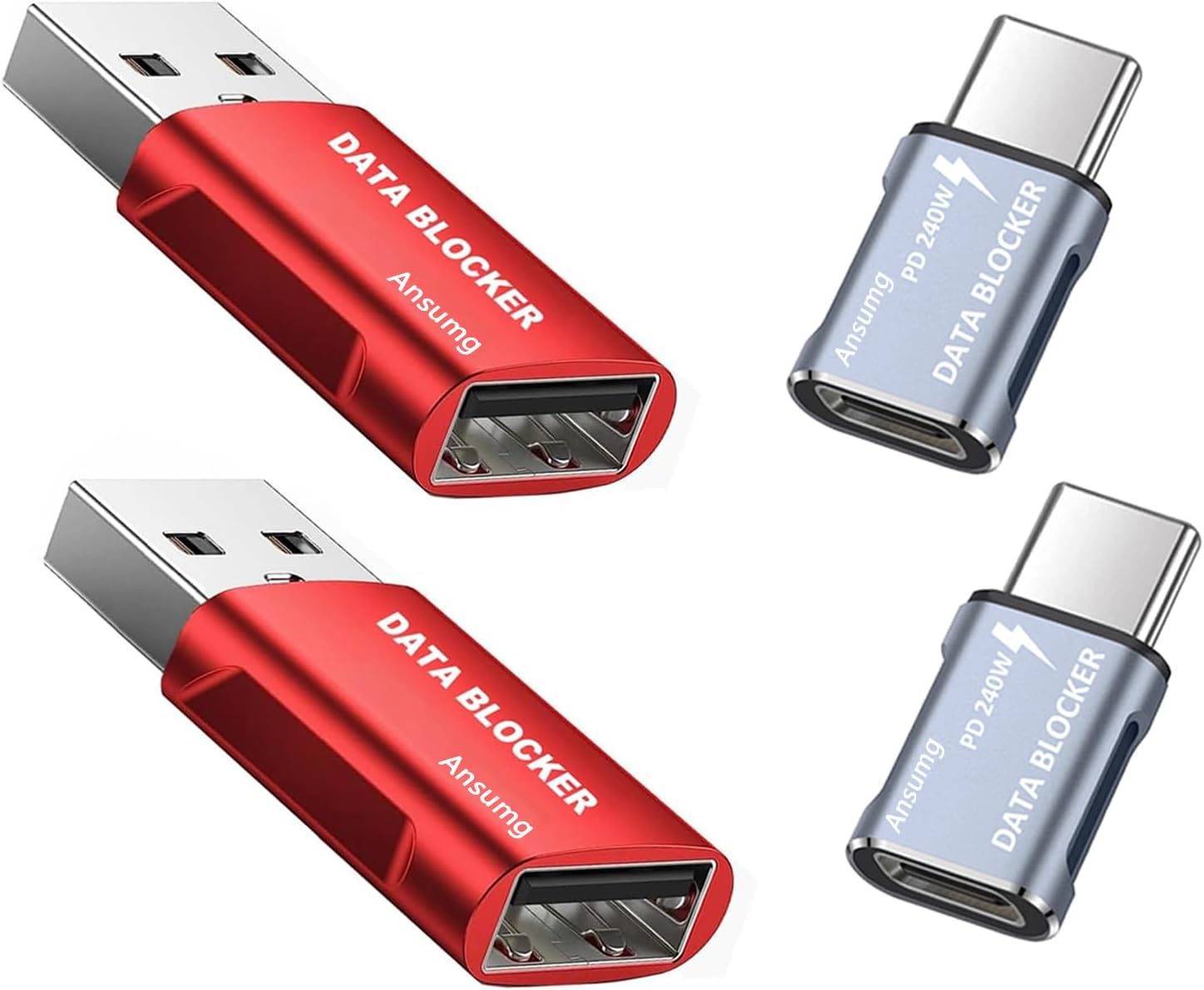 Amazon.com: PortaPow USB Data Blocker (Red Single Pack) - Protect ...
