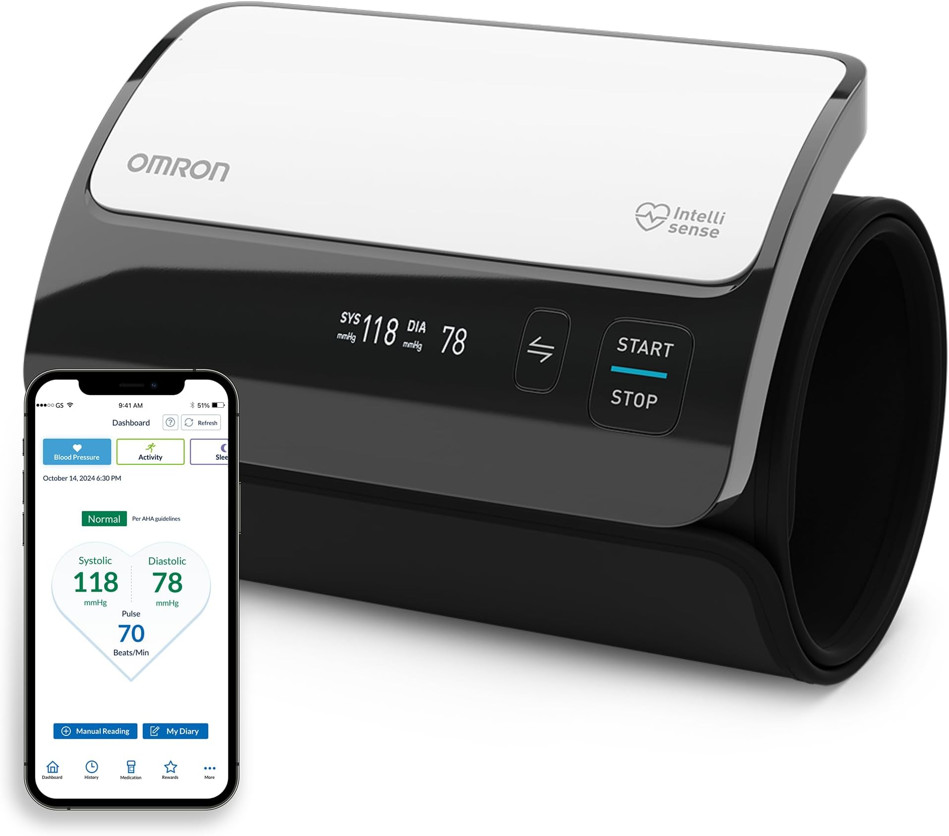 Amazon.com: A&D Medical Bluetooth Blood Pressure Monitor for Home Use ...