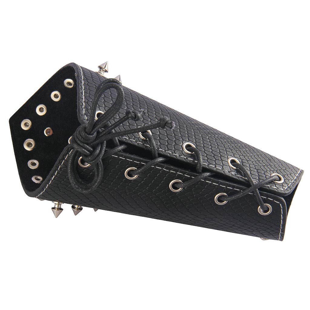 Snapklik.com : Faux Leather Bracers Gauntlet Wristband Medieval Armor ...