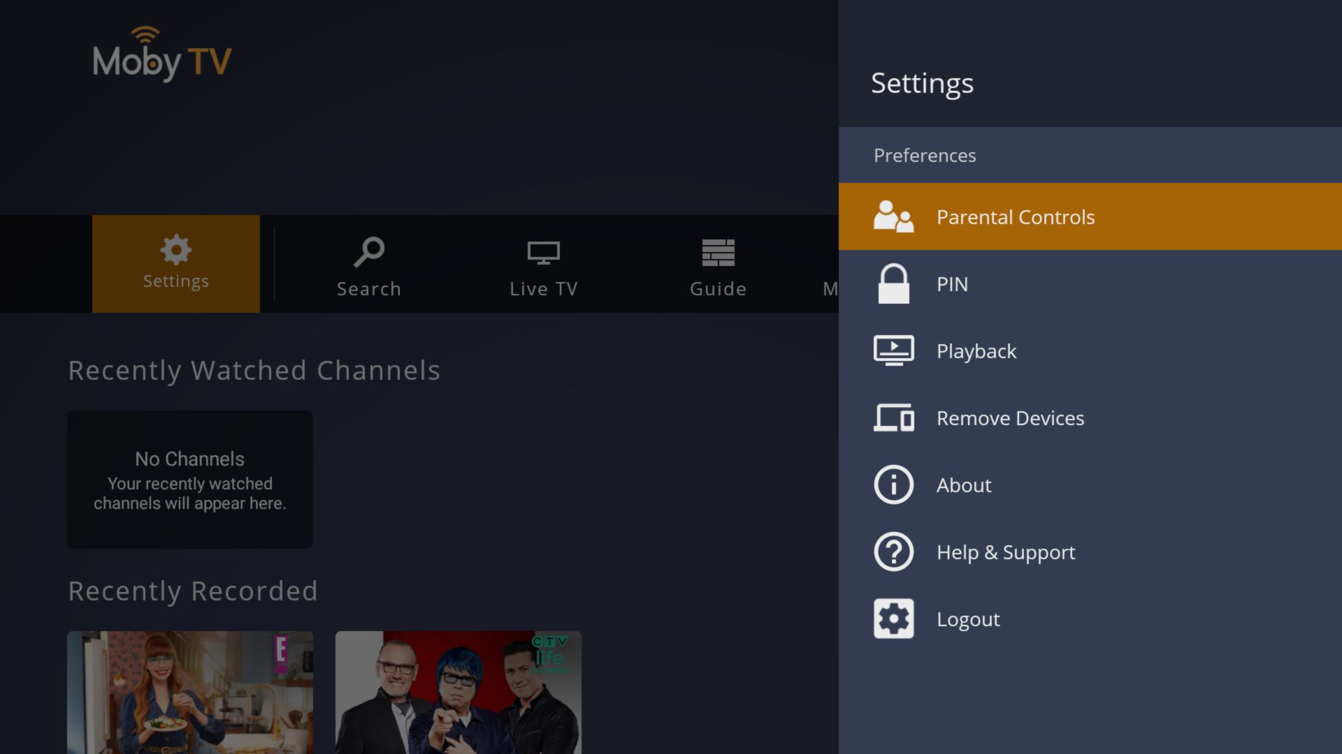 Moby TV - App on Amazon Appstore