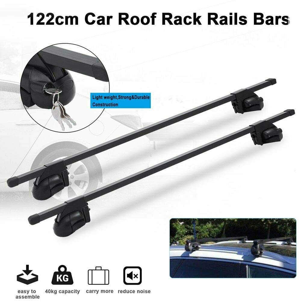 Buy * ble Alumi Bars Rail ble Al Roof Rack Lockable Alumin Lockable ...