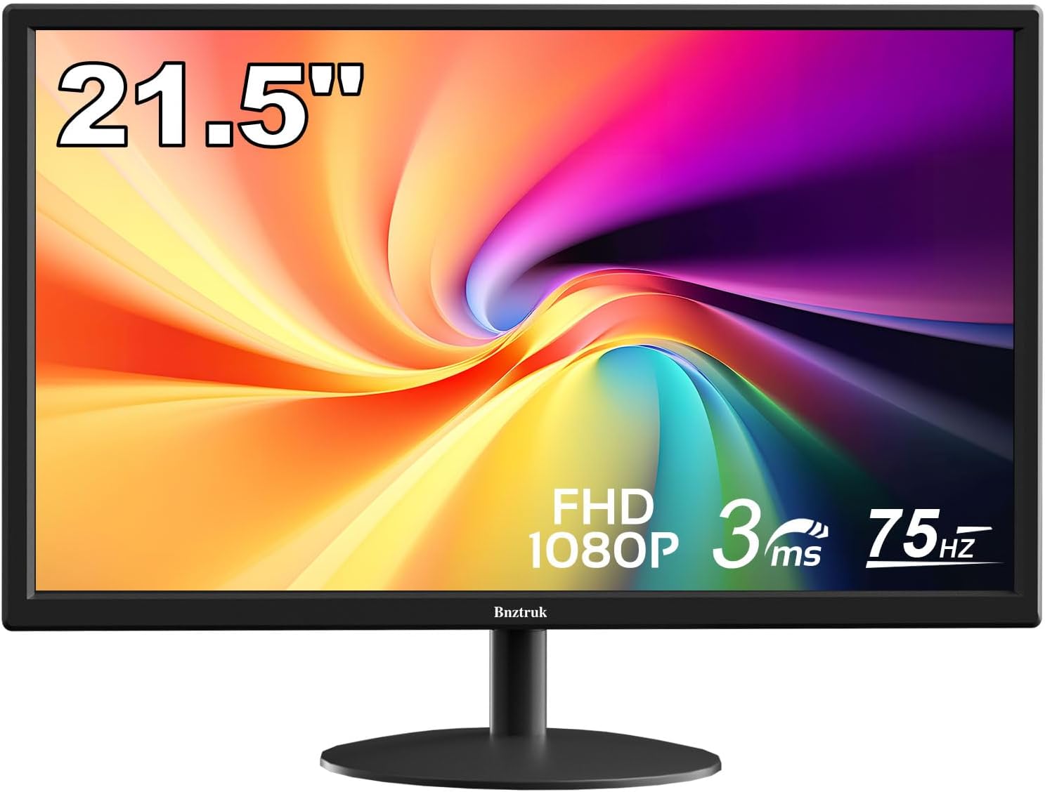 Bnztruk 22 Inch Business Computer Monitor FHD 1080p 75hz Gaming Monitor ...