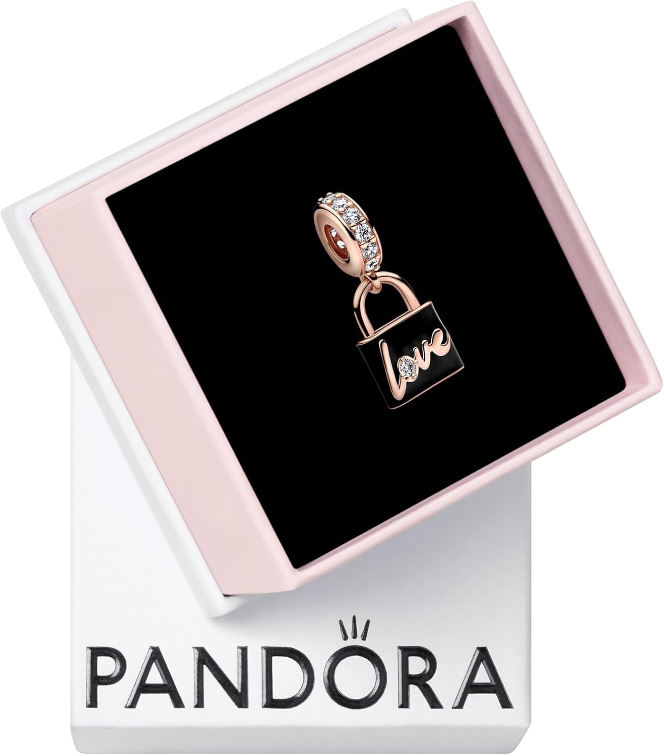 Amazon.com: PANDORA Love Padlock Dangle Charm - Compatible Moments ...