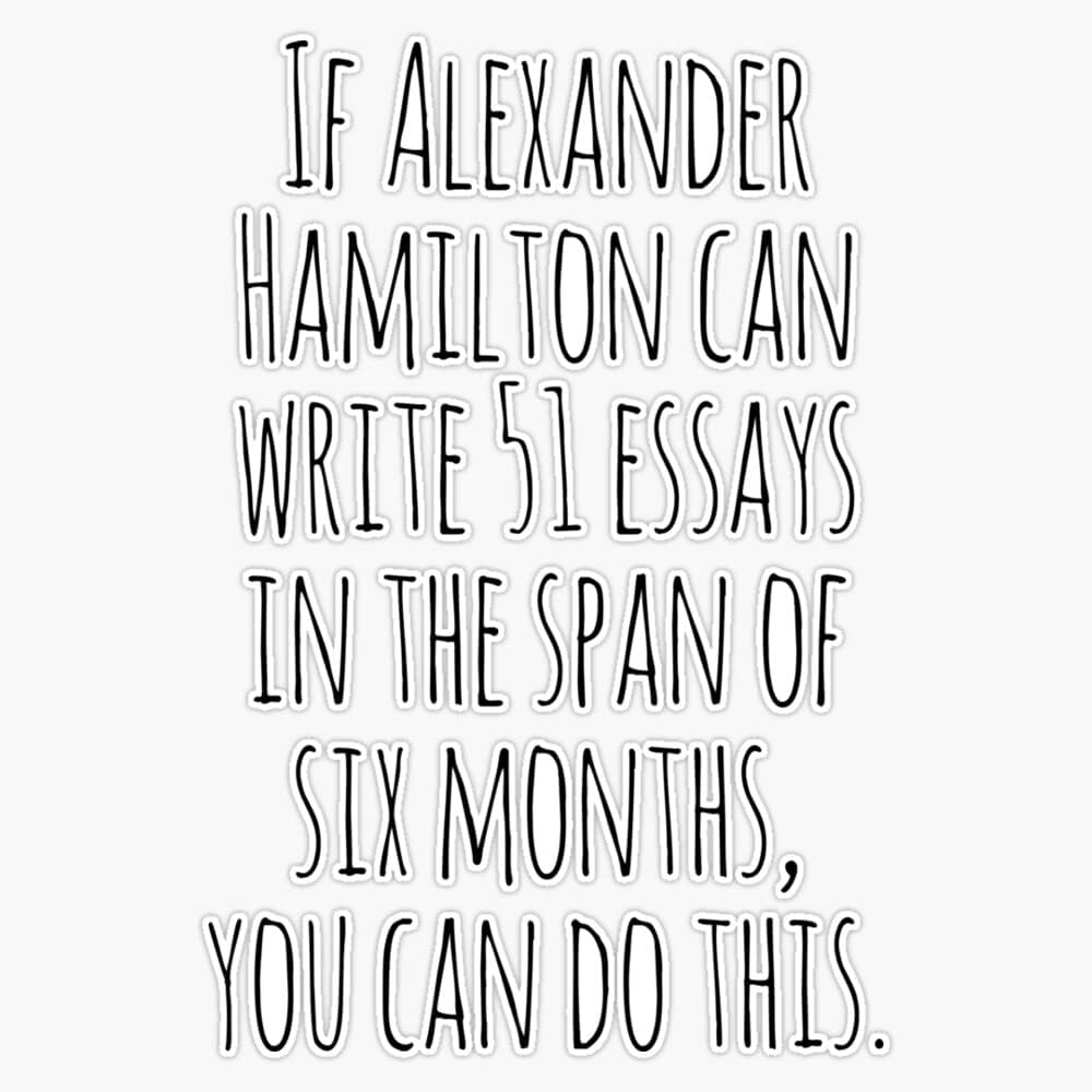 Amazon.com: if alexander hamilton Sticker Bumper Sticker Vinyl Decal 5 ...