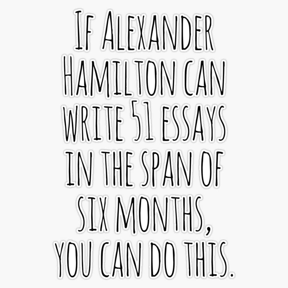 Amazon.com: if alexander hamilton Sticker Bumper Sticker Vinyl Decal 5 ...